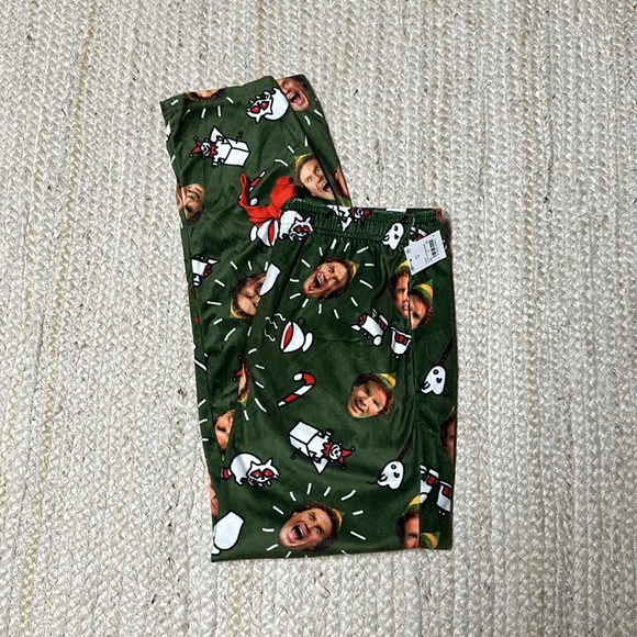 ELF | Pants | New Elf Christmas Fleece Pajama Pants Medium | Poshmark